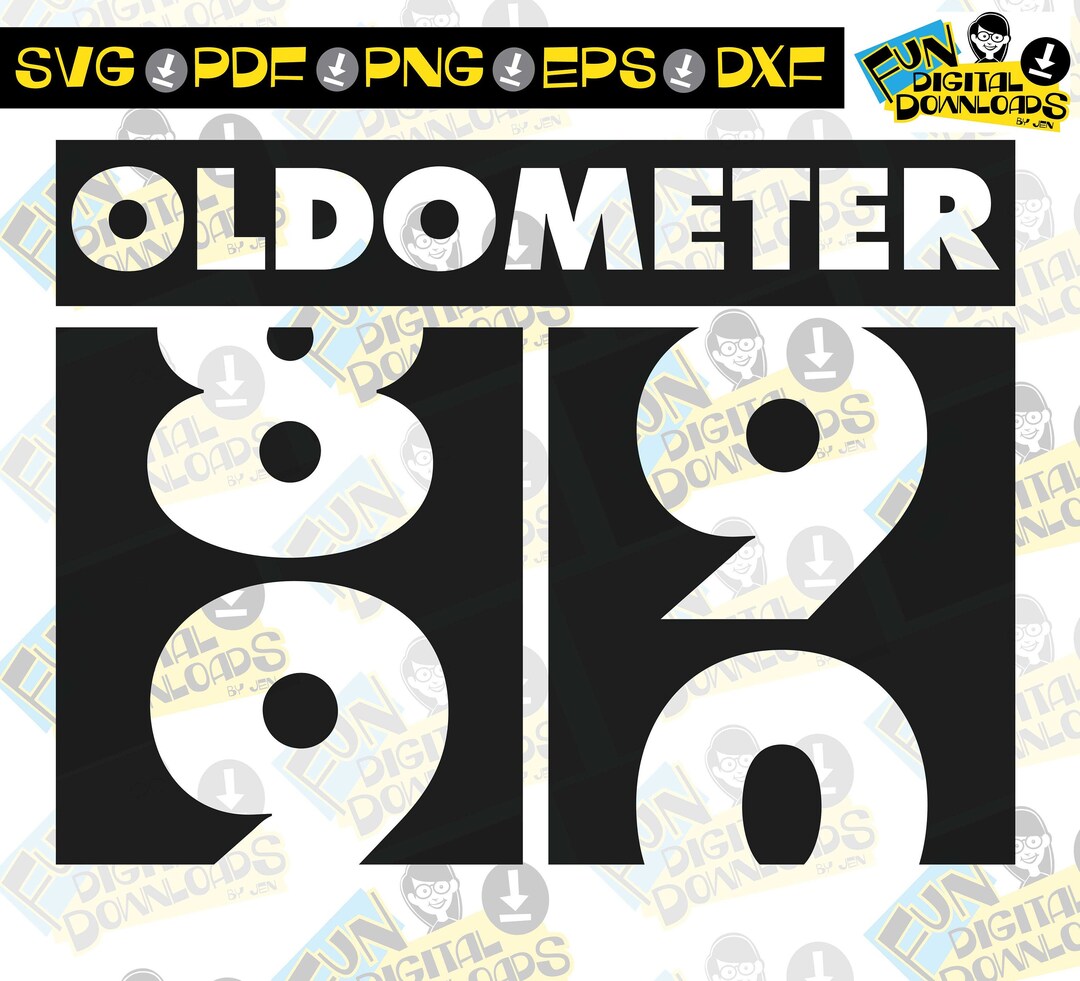 Oldometer SVG, 90th Birthday Svg, Birthday Humor, Oldometer Shirt, 90th ...