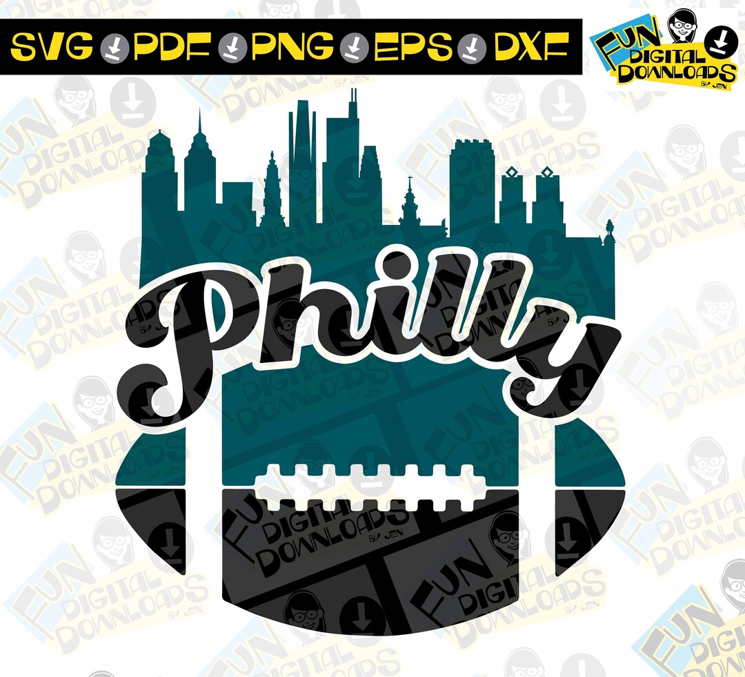 Philadelphia SVG, Philly SVG, Philly Skyline, Football Svg - Etsy