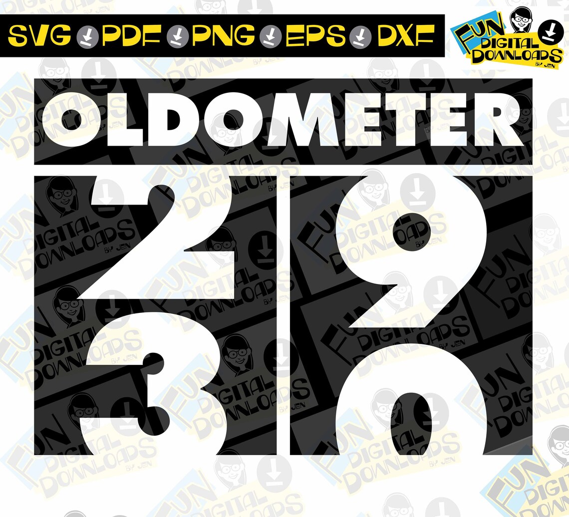 Oldometer SVG, 30th Birthday Svg, Birthday Humor, Oldometer Shirt, 30th ...