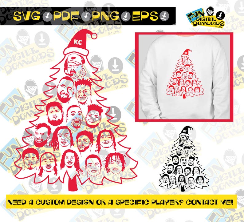 2025- 2026 Season KC Christmas Tree Svg for Crafting, Kansas City ...