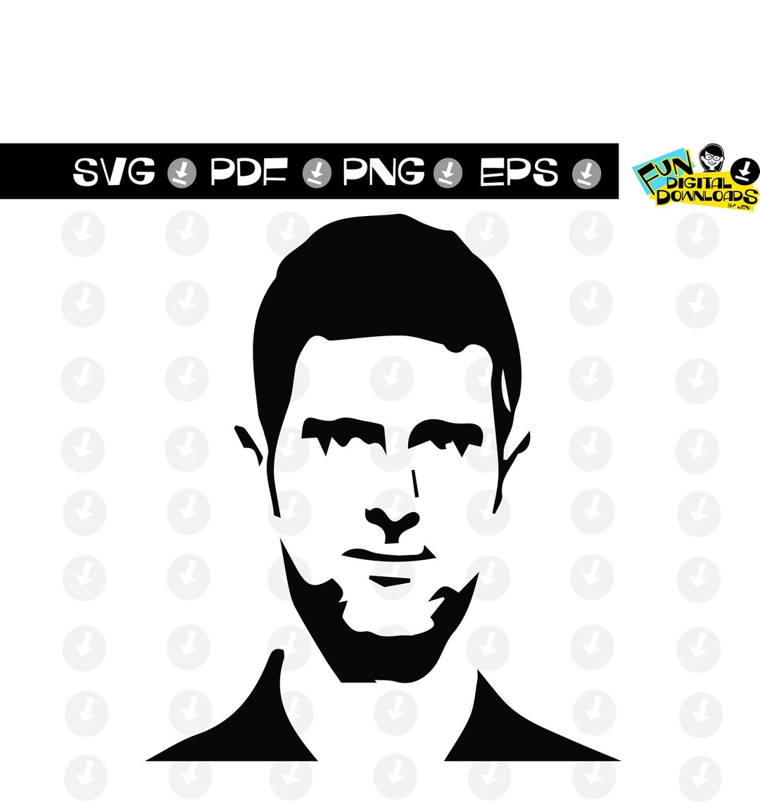 SVG Novak Djokovic Professional Tennis Player Digital Download Png Pdf ...