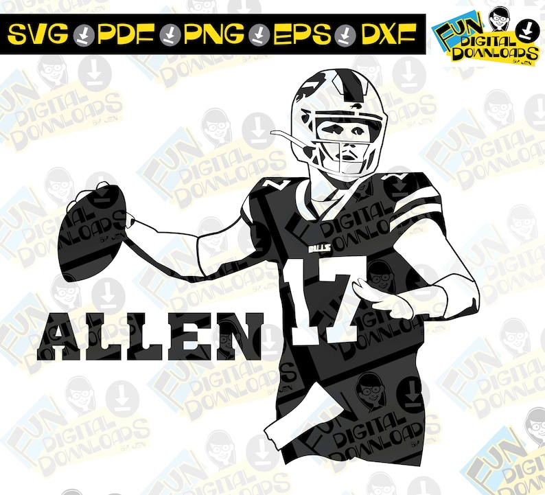 ALLEN SVG - Cut File, Png, Pdf - Etsy