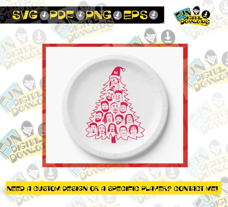 2025- 2026 Season KC Christmas Tree Svg for Crafting, Kansas City ...