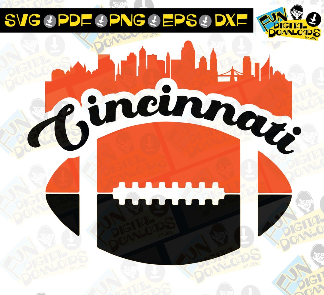 Cincinnati Svg, Cincinnati Cut File With Layers, Cincinatti Skyline - Etsy