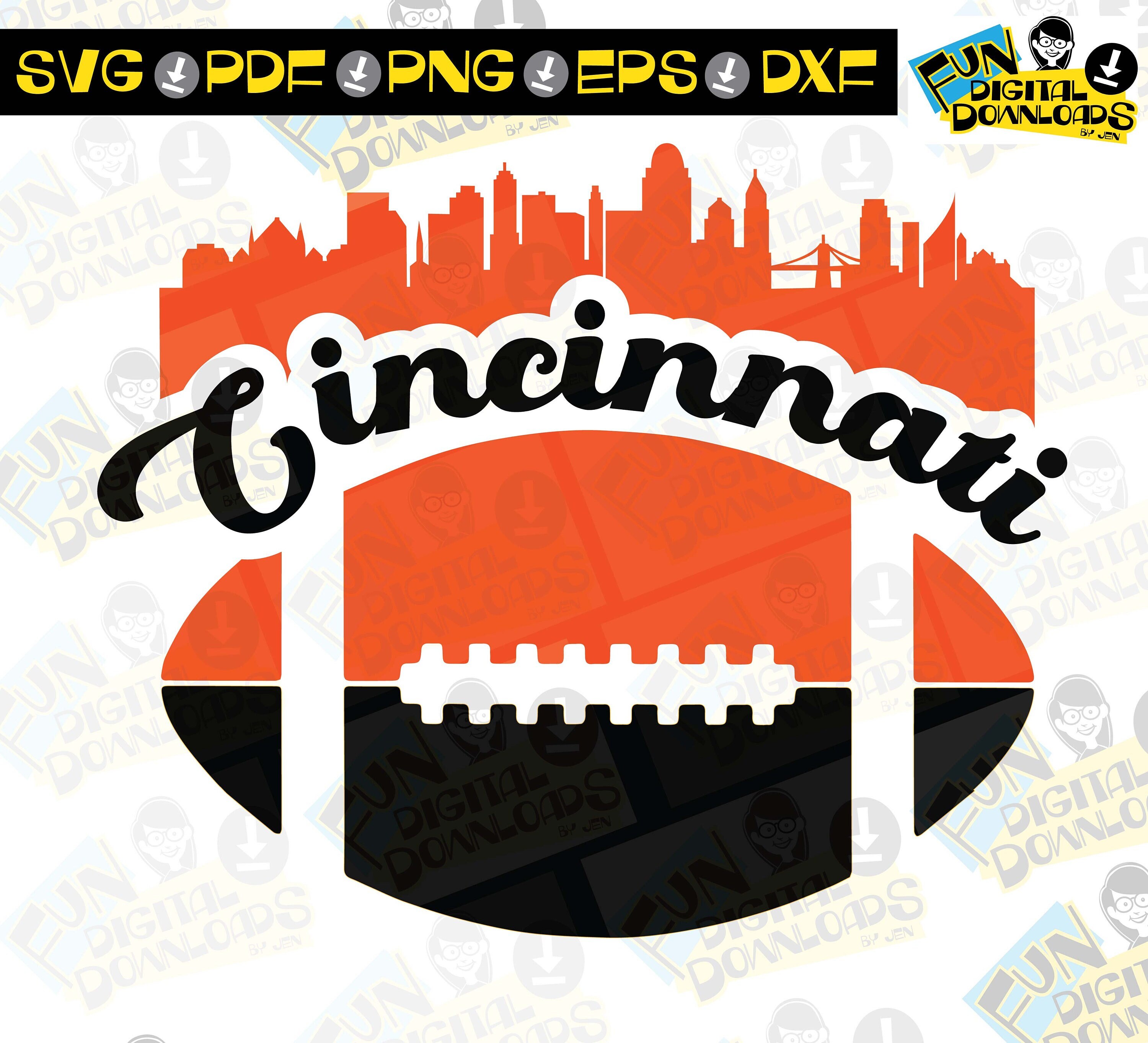 Cincinnati Svg, Cincinnati Cut File With Layers, Cincinatti Skyline - Etsy
