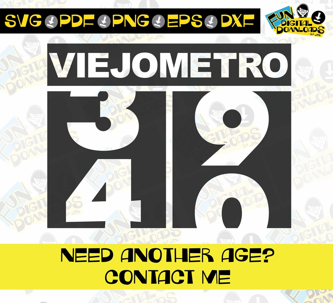 Viejometro SVG, 40th Birthday Svg, Birthday Humor, Oldometer Shirt ...