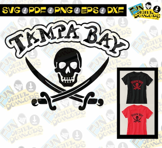 Tampa Bay Svg Tampa Bay Cut File Skull Svg Skull for | Etsy