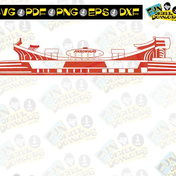 Kc Chiefs Stadium Svg - Etsy