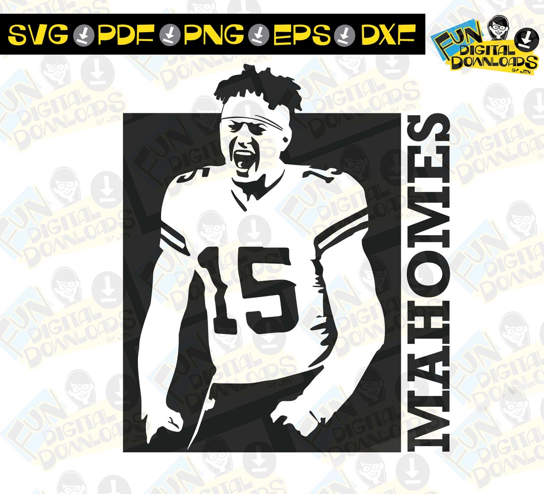 Patrick Mahomes Cut File, Patrick Mahomes SVG, Kansas City SVG, Mahomes ...
