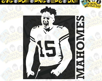 Patrick mahomes clipart png - Etsy Nederland