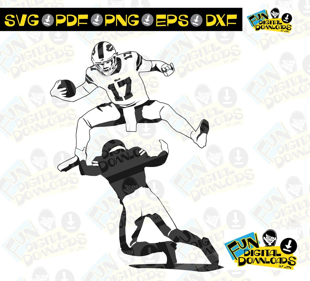 Allen Jumping SVG, Png, Pdf, Eps, Dxf, Cut File, Ironon - Etsy