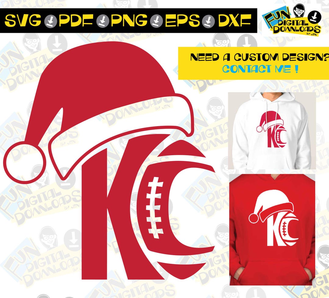KC Christmas Svg for Crafting, Kansas City Christmas Svg, KC Cut File ...