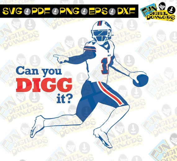 Can You Digg It SVG Stefon Diggs Svg Diggs Cricut 3 Color - Etsy Israel