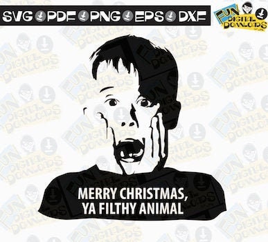 SVG Kevin Home Alone Downloadable File Merry Christmas Ya | Etsy UK