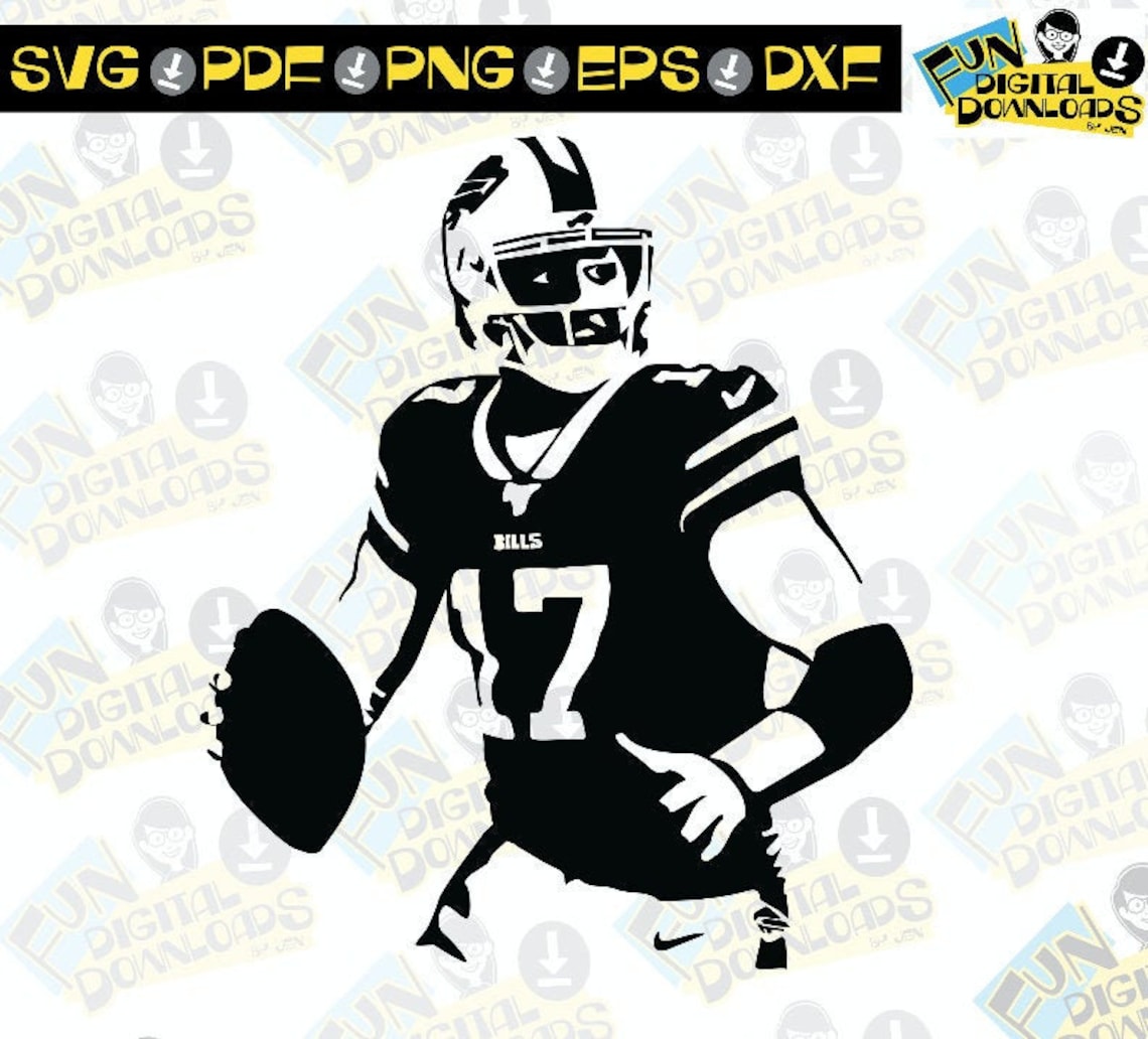 Josh Allen SVG Josh Allen for Cricut Josh Allen Cut File - Etsy