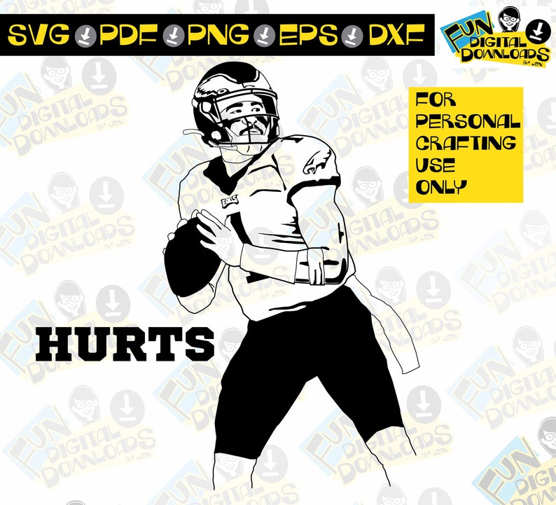 Jalen Hurts Svg, Hurts Png, Hurts Cut File, Jalen Hurts, Philadelphia ...