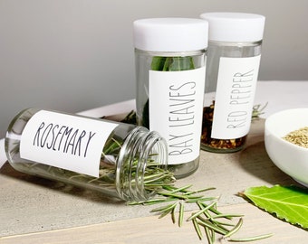 Spice Labels Colored Vinyl Spice Decals Custom Kitchen - Etsy