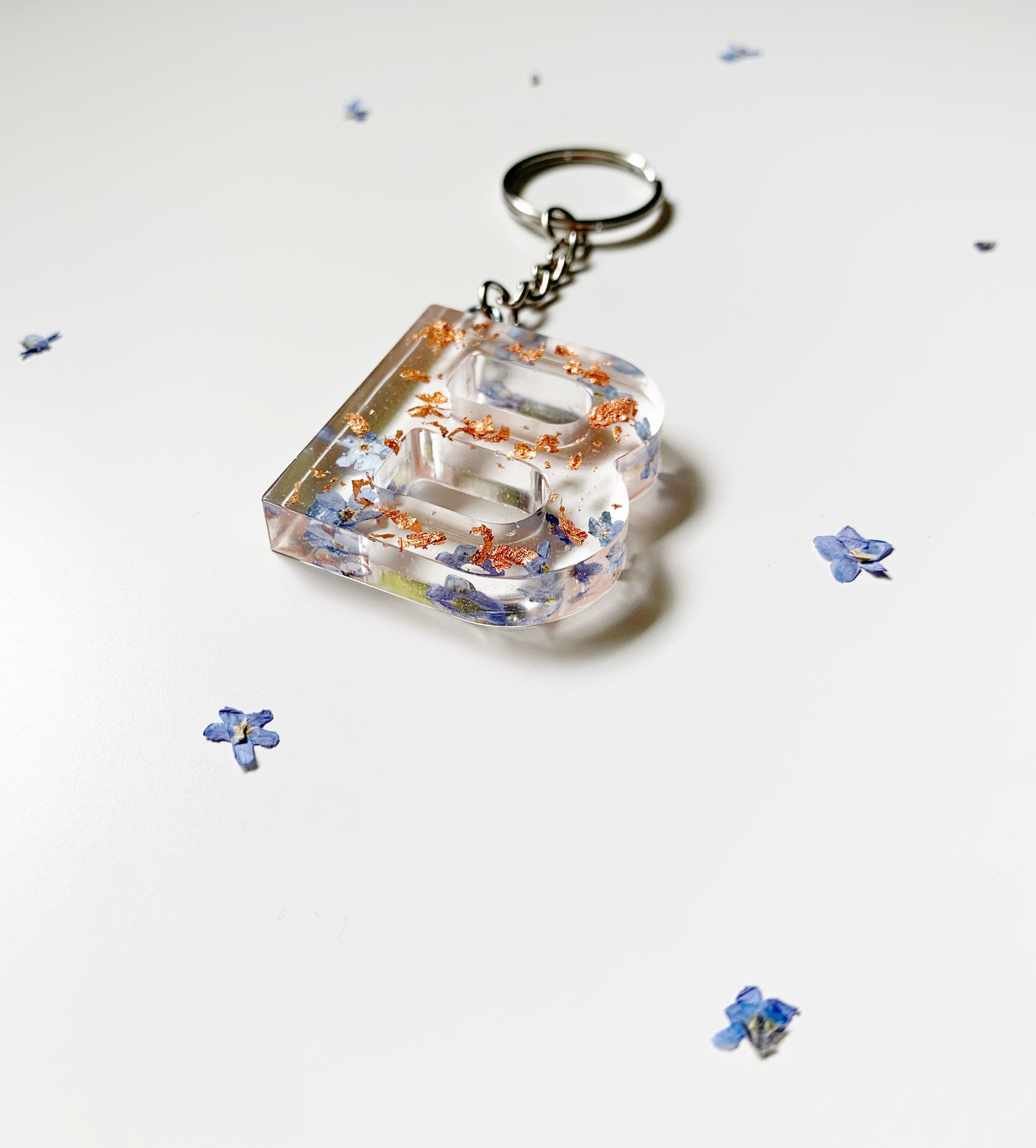 Letter Keychain Acrylic Resin Purple Personalized Chic - Etsy UK