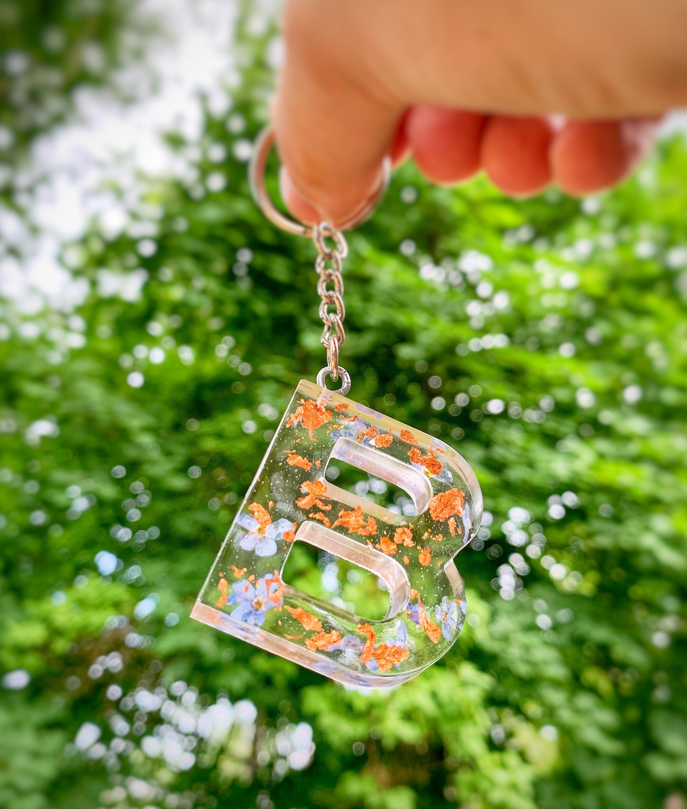 Letter Keychain Acrylic Resin Purple Personalized Chic - Etsy UK