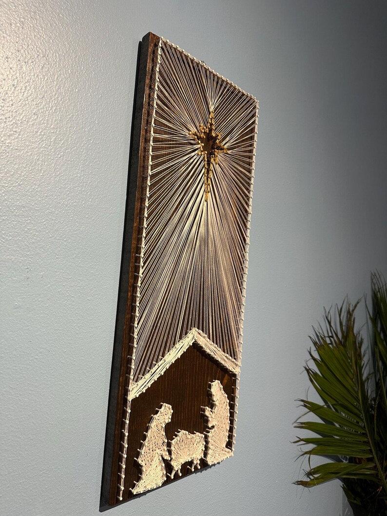 Star Burst Nativity String Art - Etsy