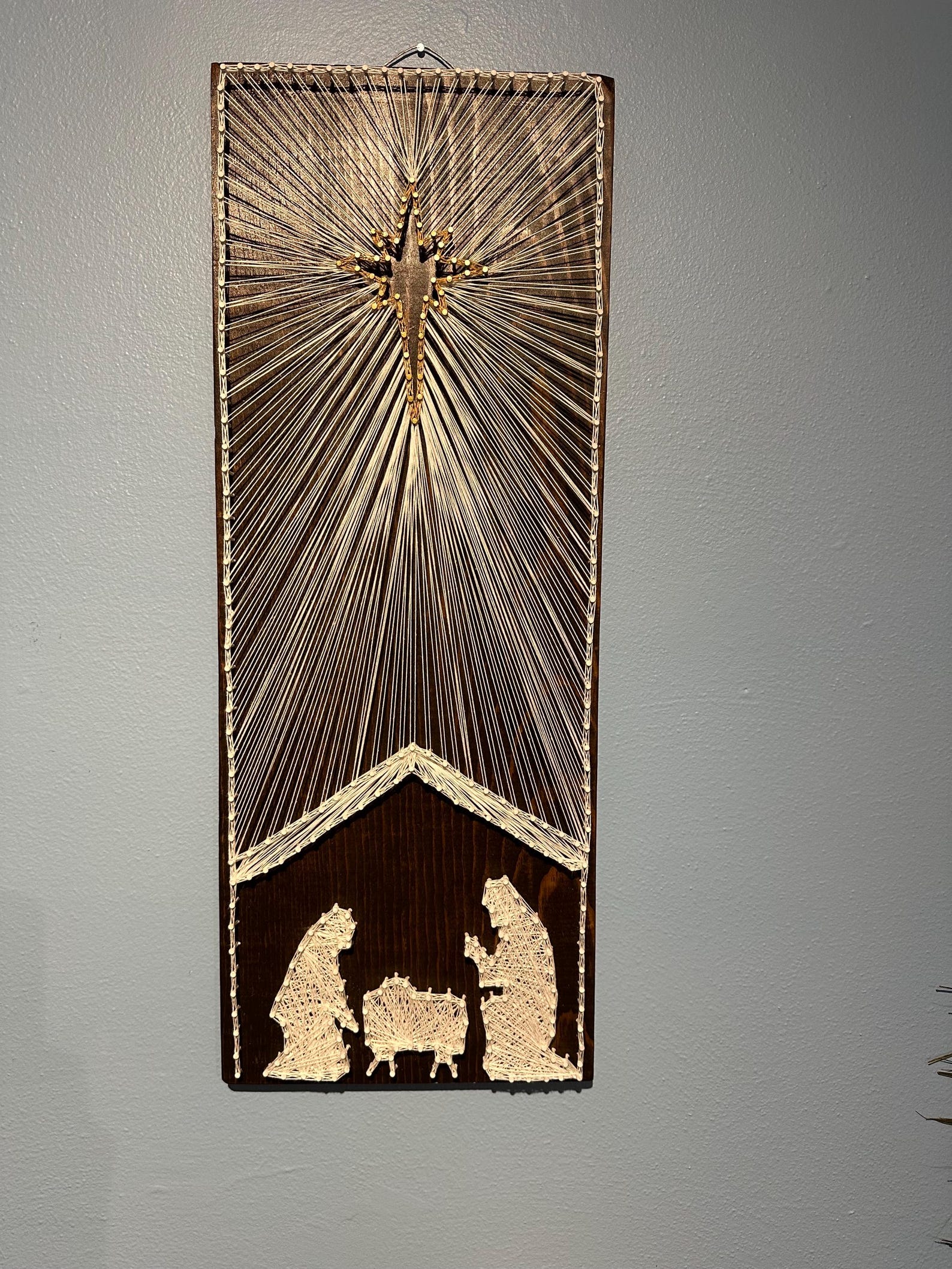 Star Burst Nativity String Art - Etsy
