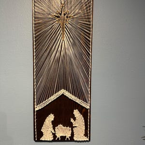 Star Burst Nativity String Art - Etsy