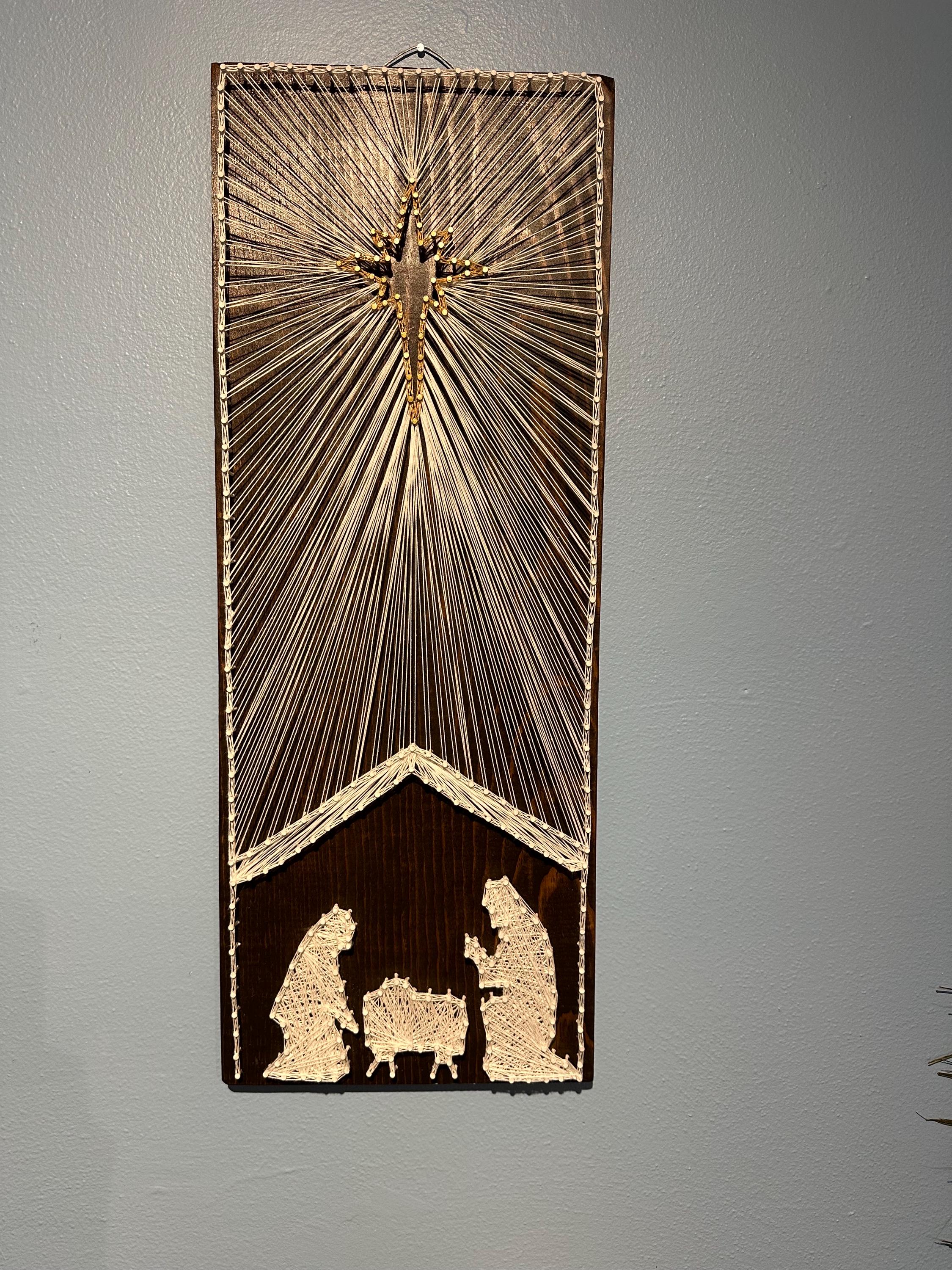 Star Burst Nativity String Art - Etsy