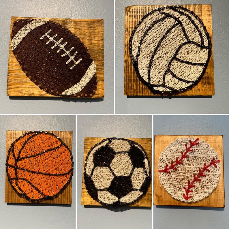 Volleyball/football/soccer Ball String Art - Etsy