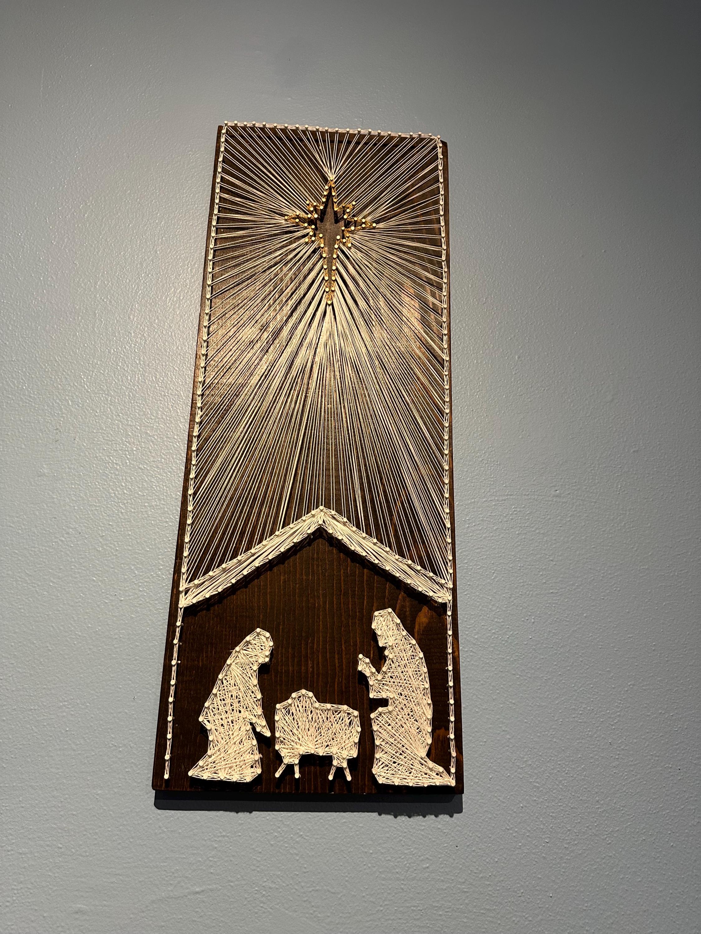 Star Burst Nativity String Art - Etsy
