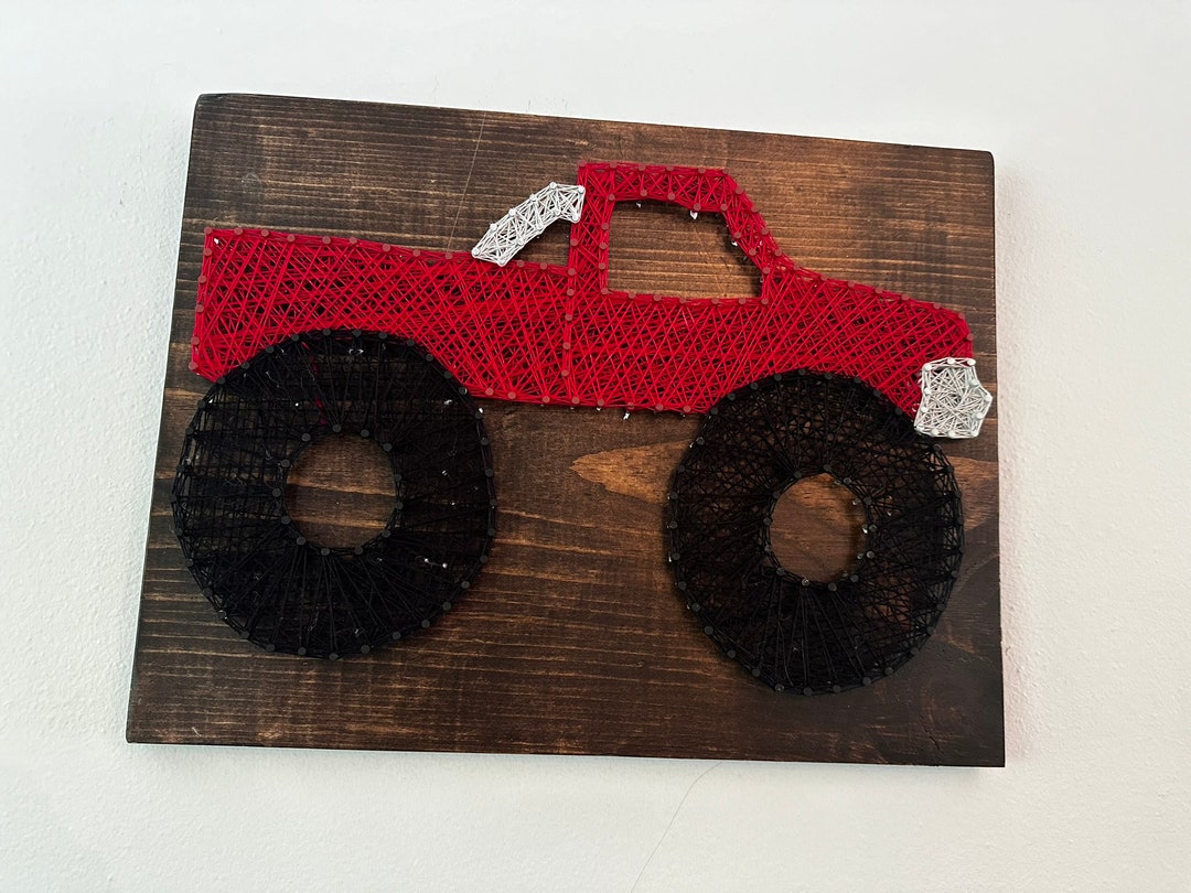 Monster Truck String Art - Etsy