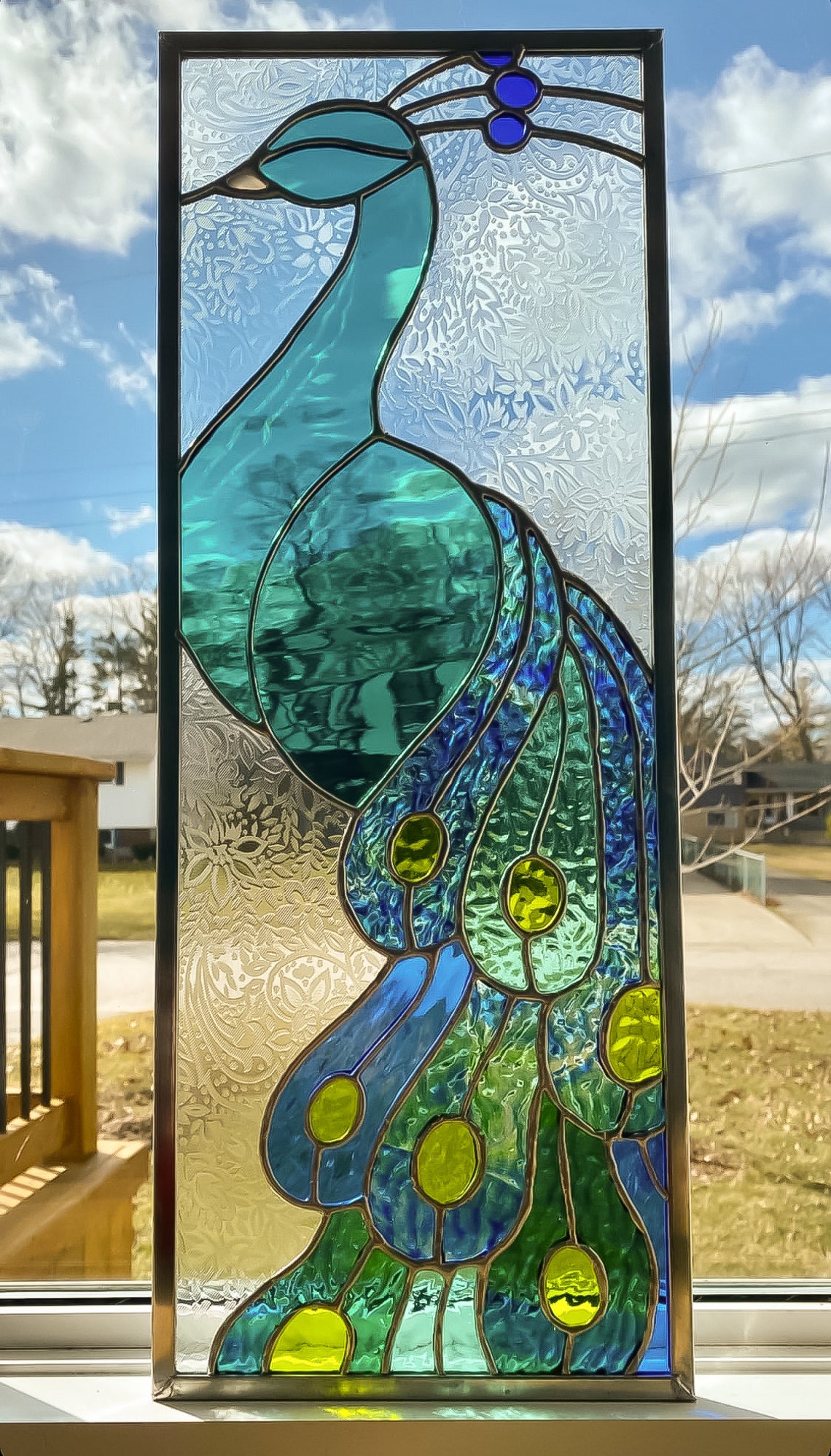 PATTERN • Peacock Stained Glass Pattern • Digital Download: Hobby ...