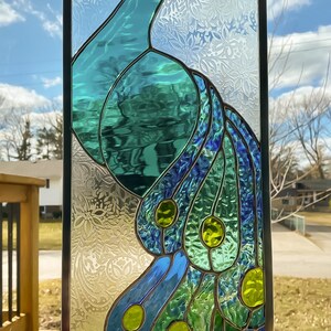 PATTERN • Peacock Stained Glass Pattern • Digital Download: Hobby ...