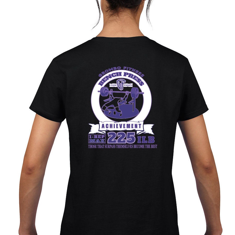 Bench Press Lift Achievement Grombo Fitness Purple Womens - Etsy