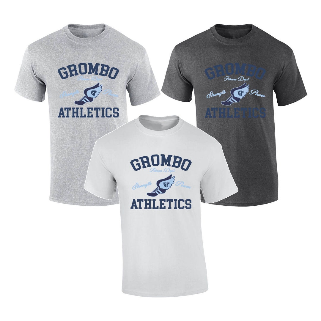 Grombo Athletics Blue Design Men's Running Performance Gym Fitness ...