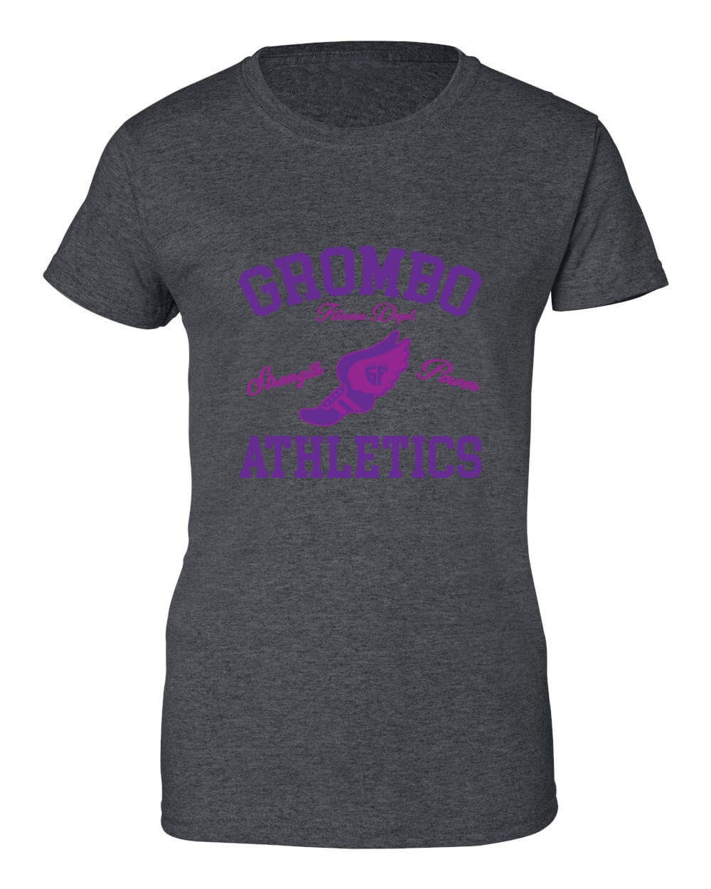 Grombo Athletics Purple Design Women's Running Performance Gym Fitness ...