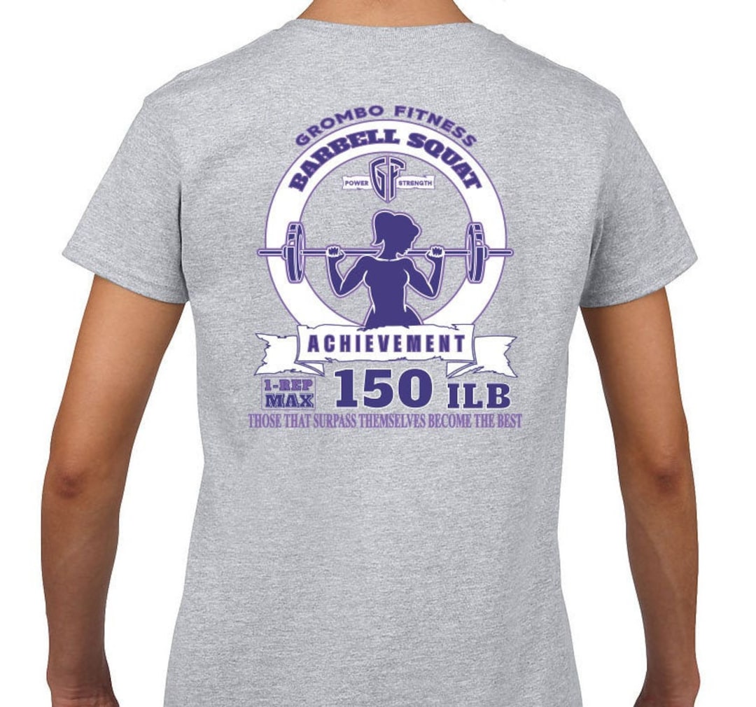 Squat Lift Achievement Grombo Fitness Purple Womens - Etsy