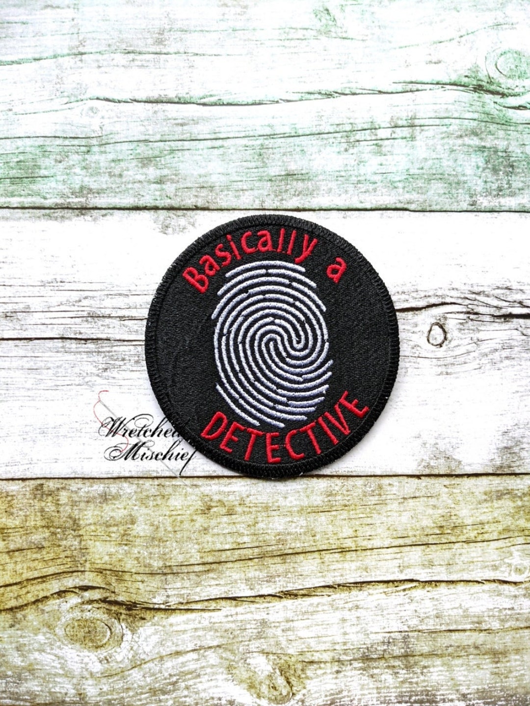 Basically a Detective Patch . Funny Patch . True Crime . Sew - Etsy