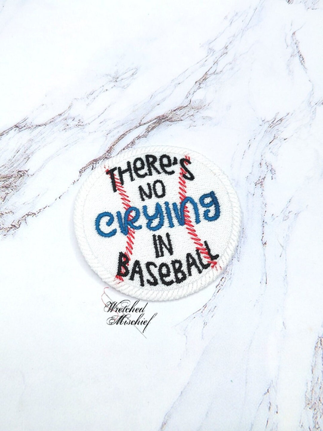Baseball Patch There's No Crying in Baseball Patch . Sew on Patch - Etsy