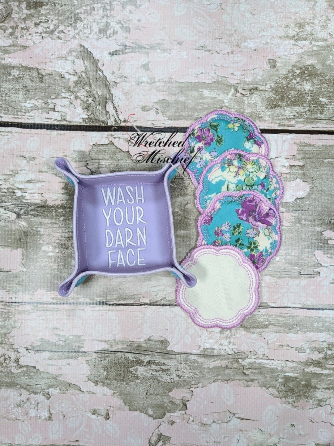 Wash Your Dang Face . Reusable Face Wipes . Make up Pads . - Etsy