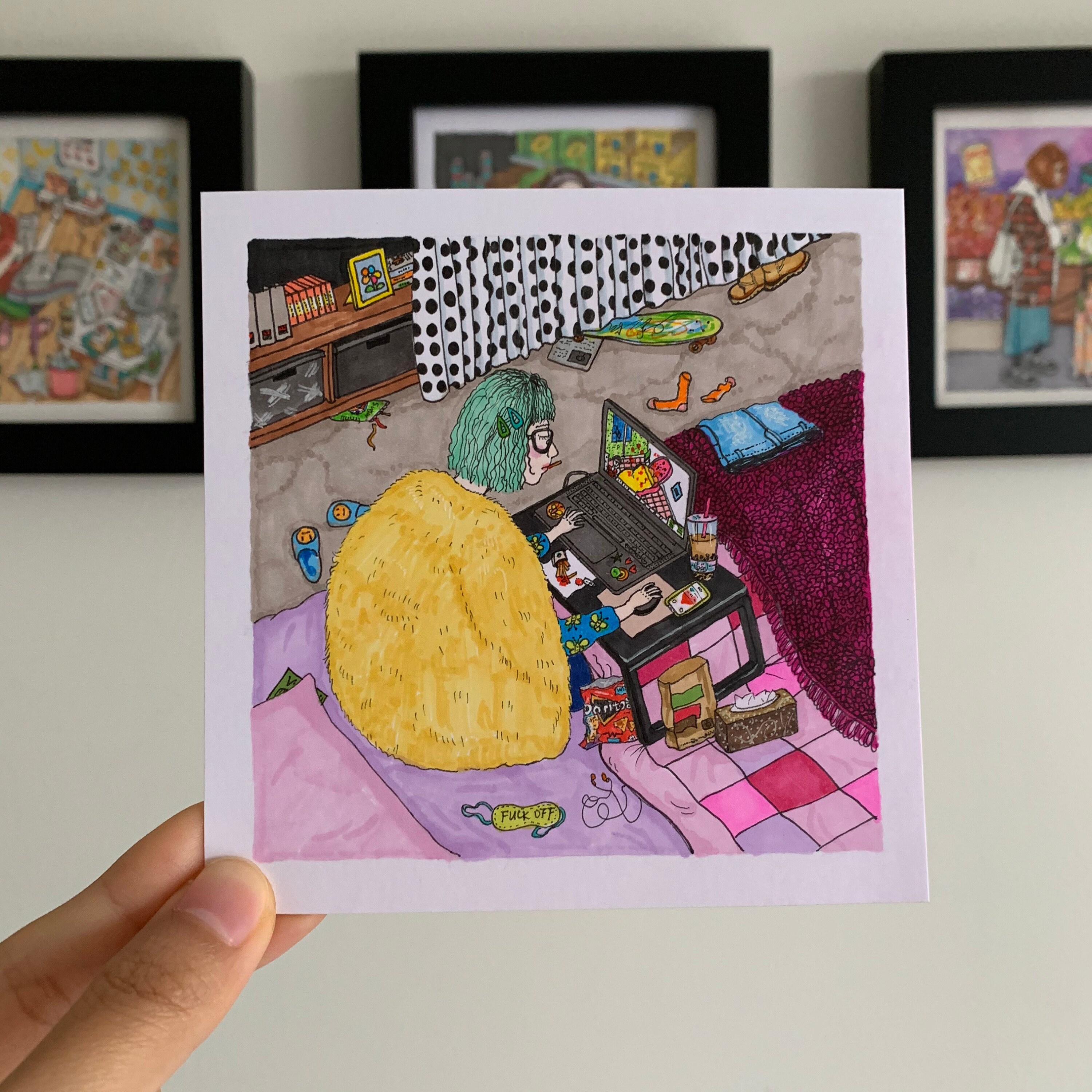 The Sims - Illustration Print | Game Lover Art |cozy Print | Bedroom ...