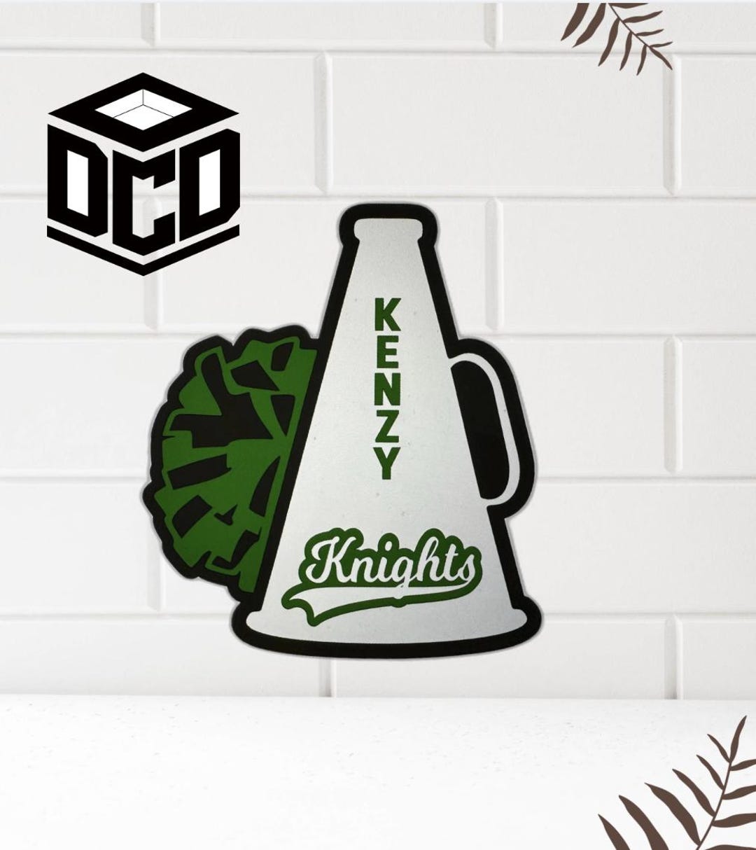 Cheer Cheerleading Personalized Sign, Monogram Keychain, Custom With ...