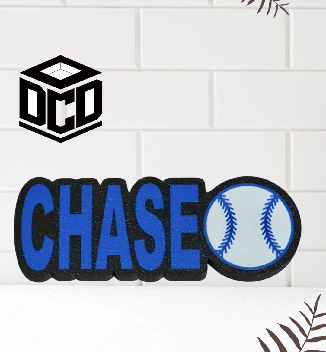 Personalized Baseball Name Plate, Custom, Personalized, Kids Room, Door ...