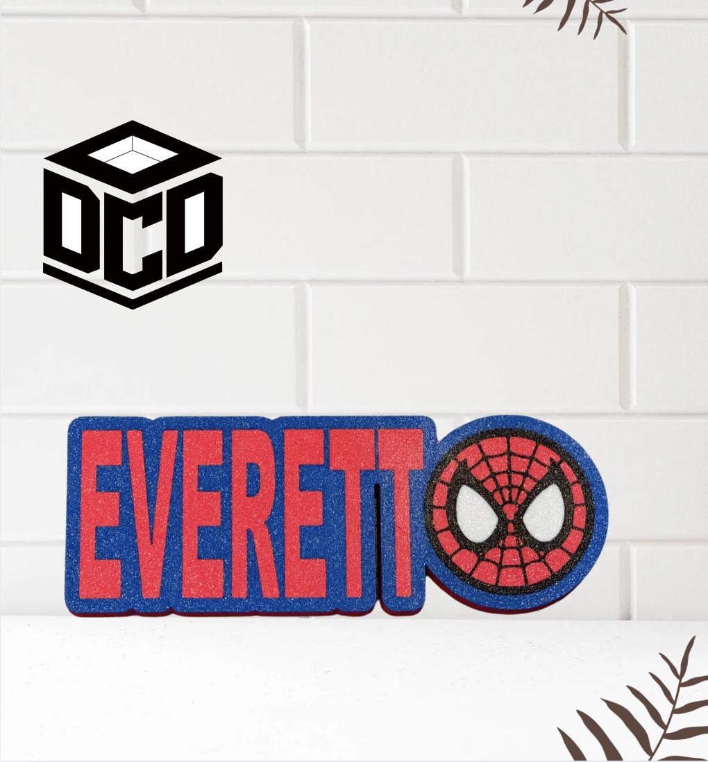 Personalized Superhero Name Plate, Iron Man, Custom, Personalized, Kids ...