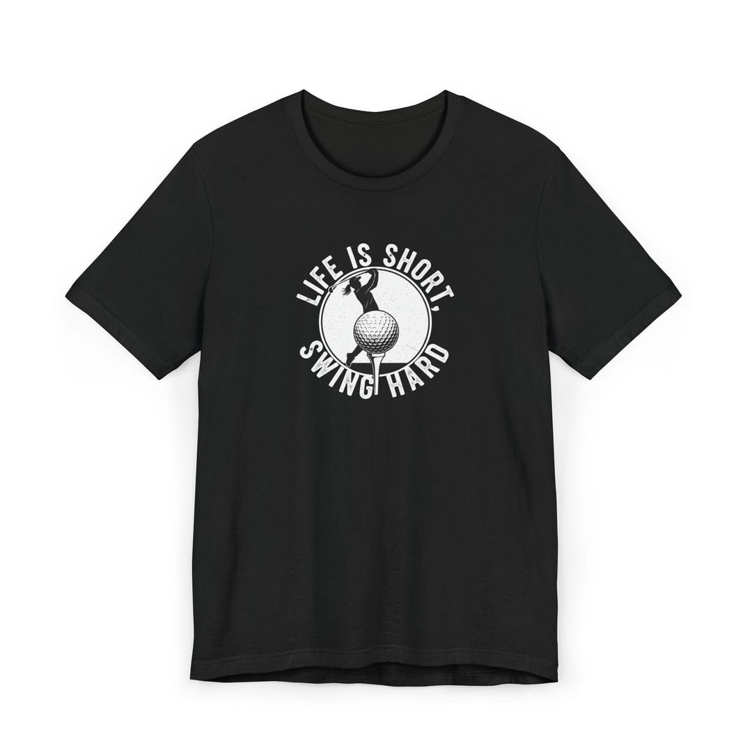 Female Golfer Shirt - Life is Short Swing Hard - Women's Golf - Trendy ...