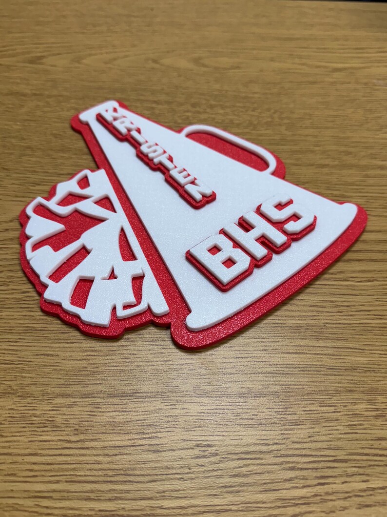 Cheer Cheerleading Personalized Sign, Monogram Keychain, Custom With ...