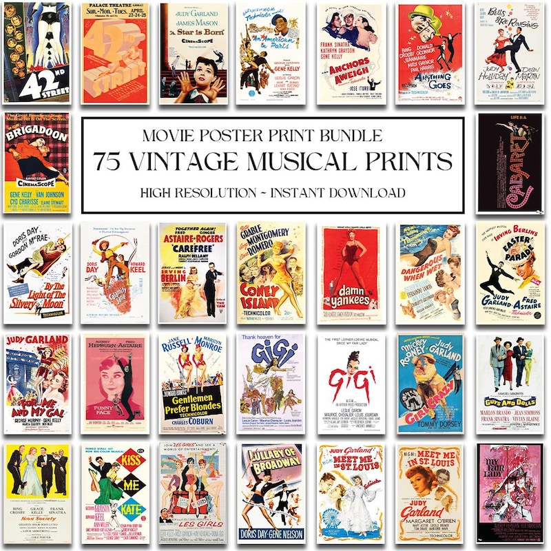 Musical Film Posters - Etsy