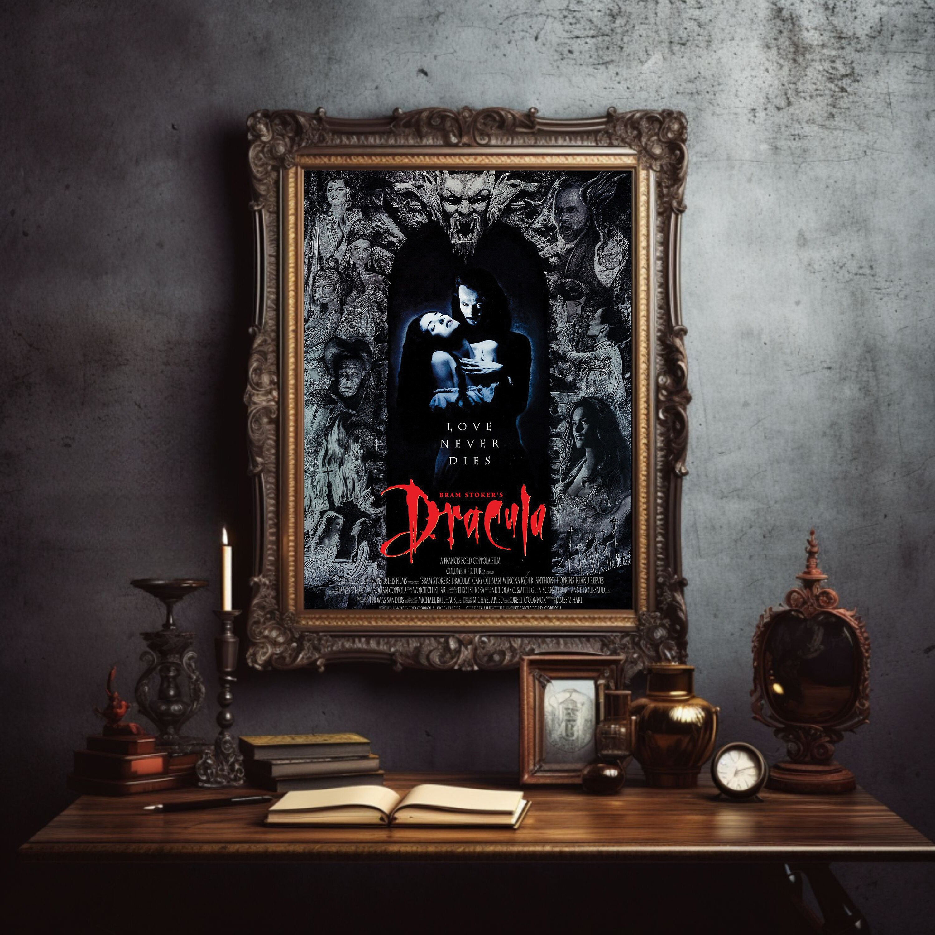 Bram Stoker's Dracula Movie Poster: Vintage Horror Wall Art (instant ...
