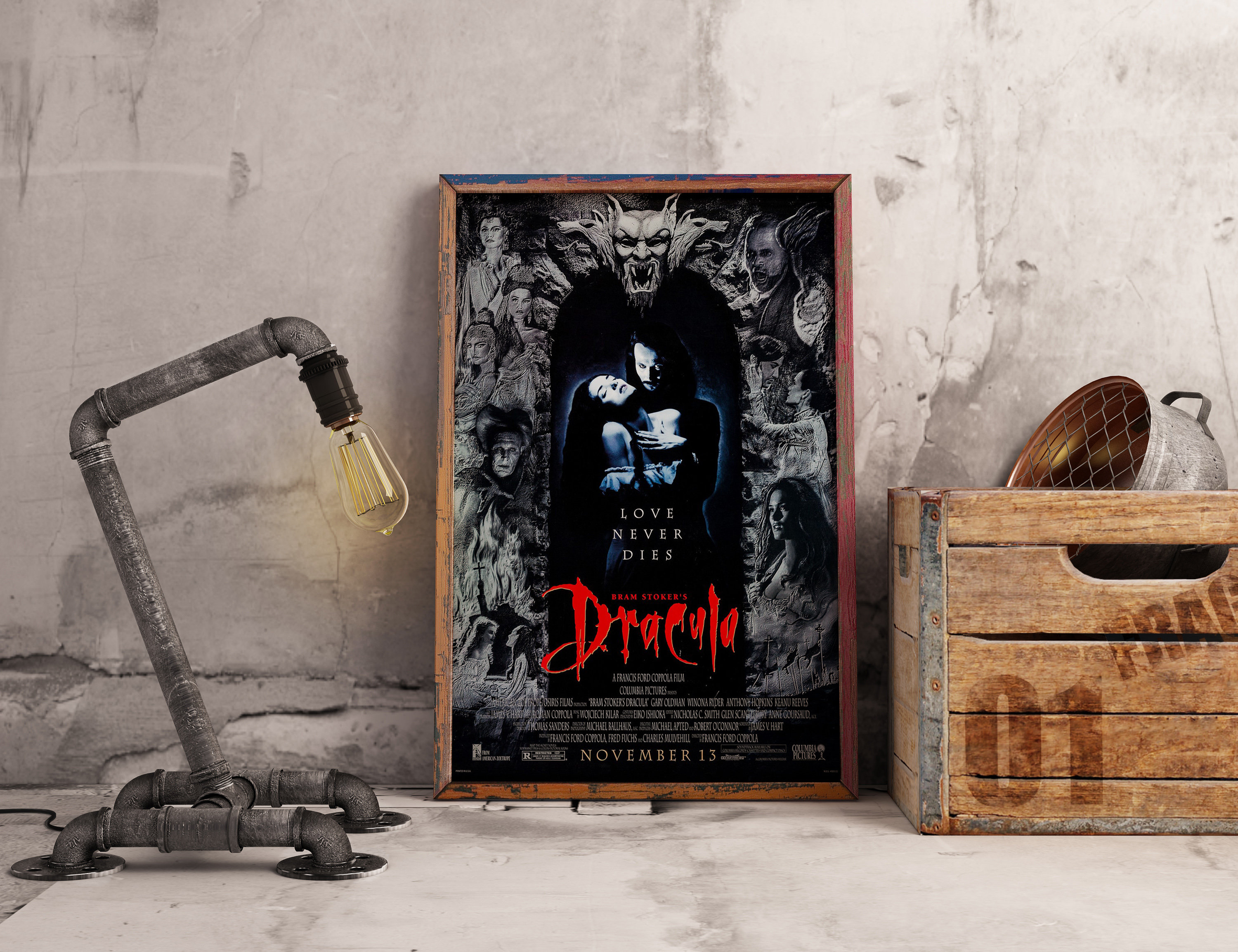Bram Stoker's Dracula Movie Poster: Vintage Horror Wall Art (instant ...