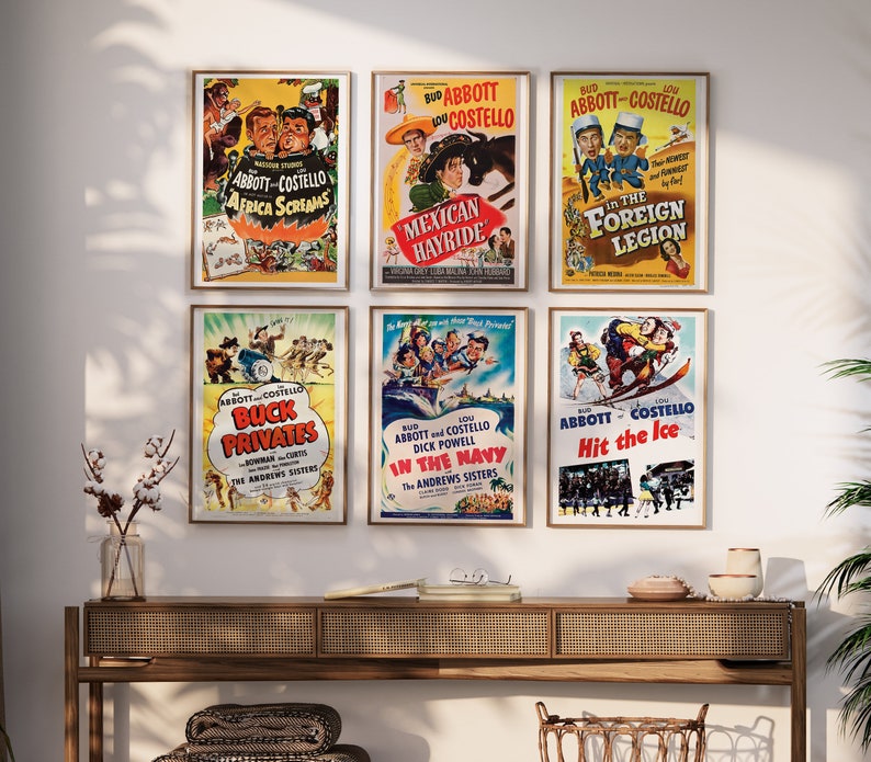 Abbott & Costello Movie Prints | 46 Vintage Movie Poster Bundle ...