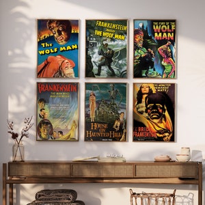 Horror Movie Prints | 65 Print Mega Bundle | Vintage Horror Posters ...